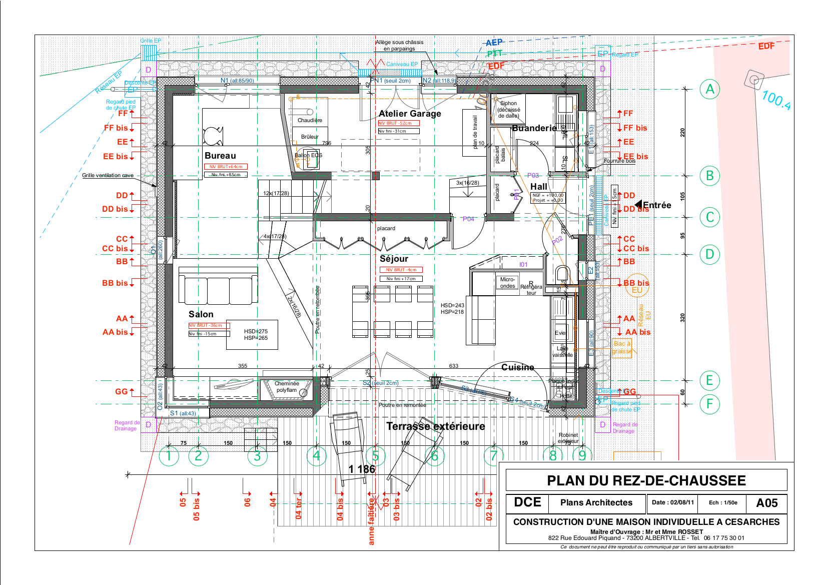 dce-a05-plan-du-rdc | aurelie rosset | architect